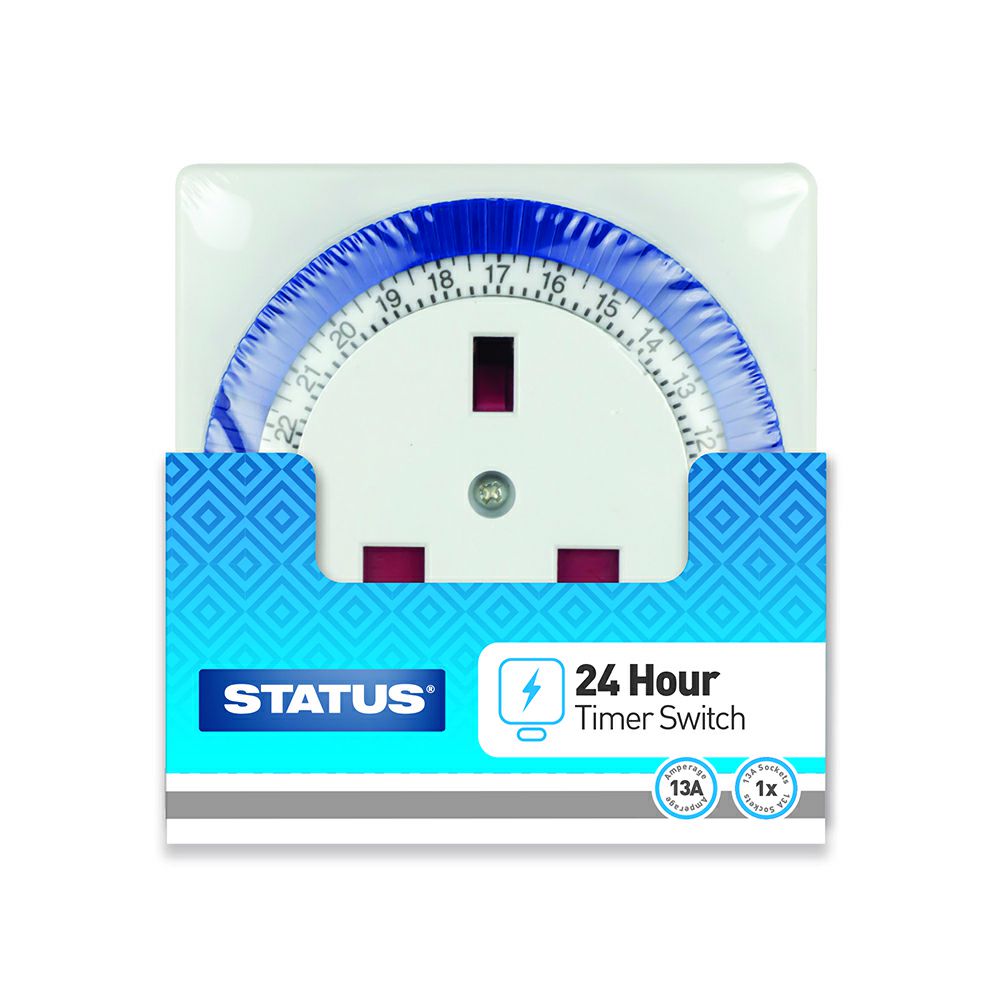 24 Hour Timer Switch White - ilminster