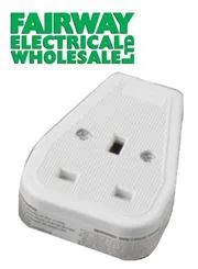 1 GANG RUBBER EXTENSION SOCKET WHITE - ilminster